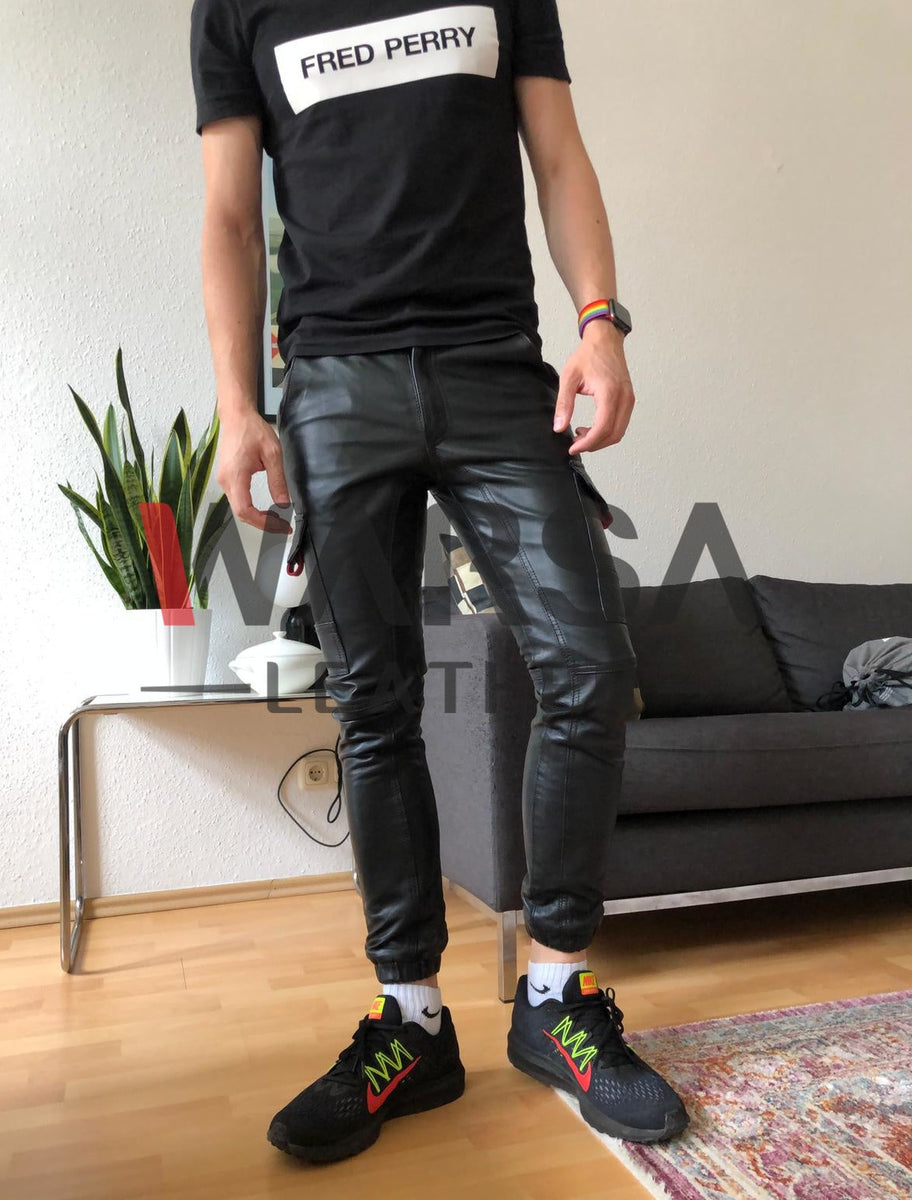 Slim Fit Sexy Leather Trousers – Warsa Leather